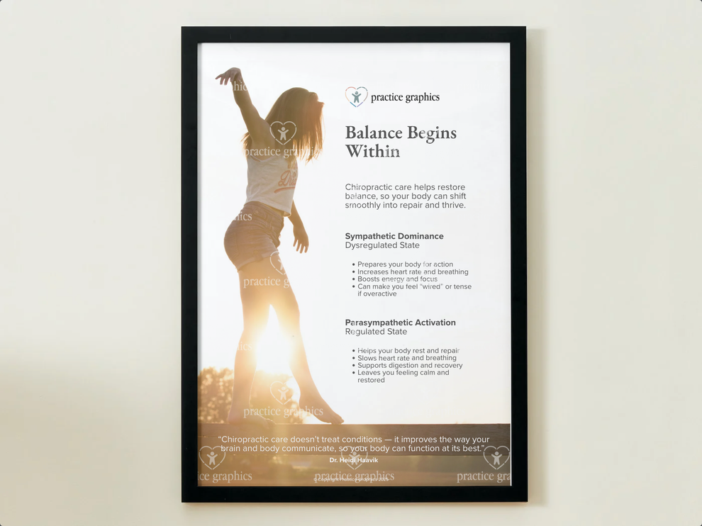 Balance Begins Within Poster – Practice Graphics
